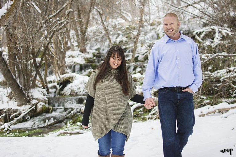 Eric & Emily | Rifle Falls Cascades Engagement Session - Amanda Matilda ...