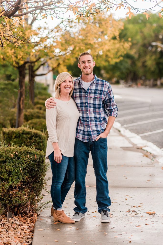 Brandon & Jennifer | Fall Engagement in Downtown Grand Junction ...